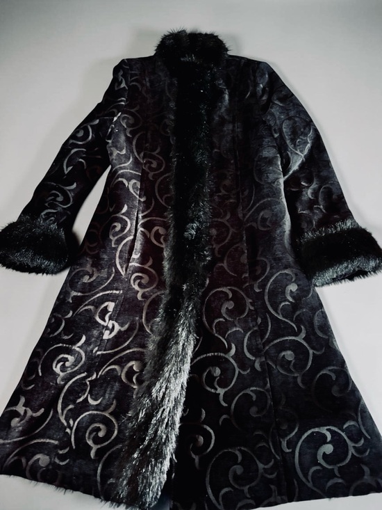 Novelti | Jackets & Coats | Y2k Faux Fur Trim Coat For Women Holiday ...